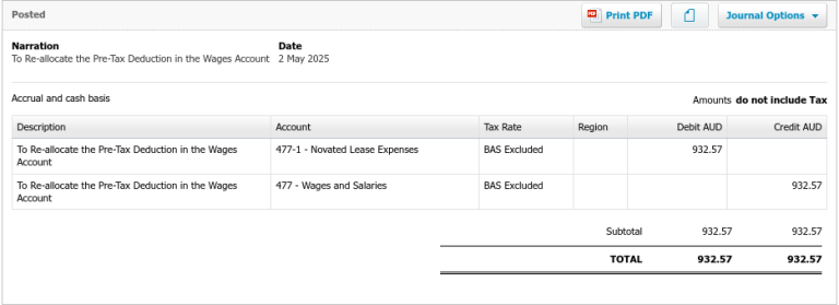 Fully Serviced Novated Leases - How to Set up in Xero — e-BAS Accounts