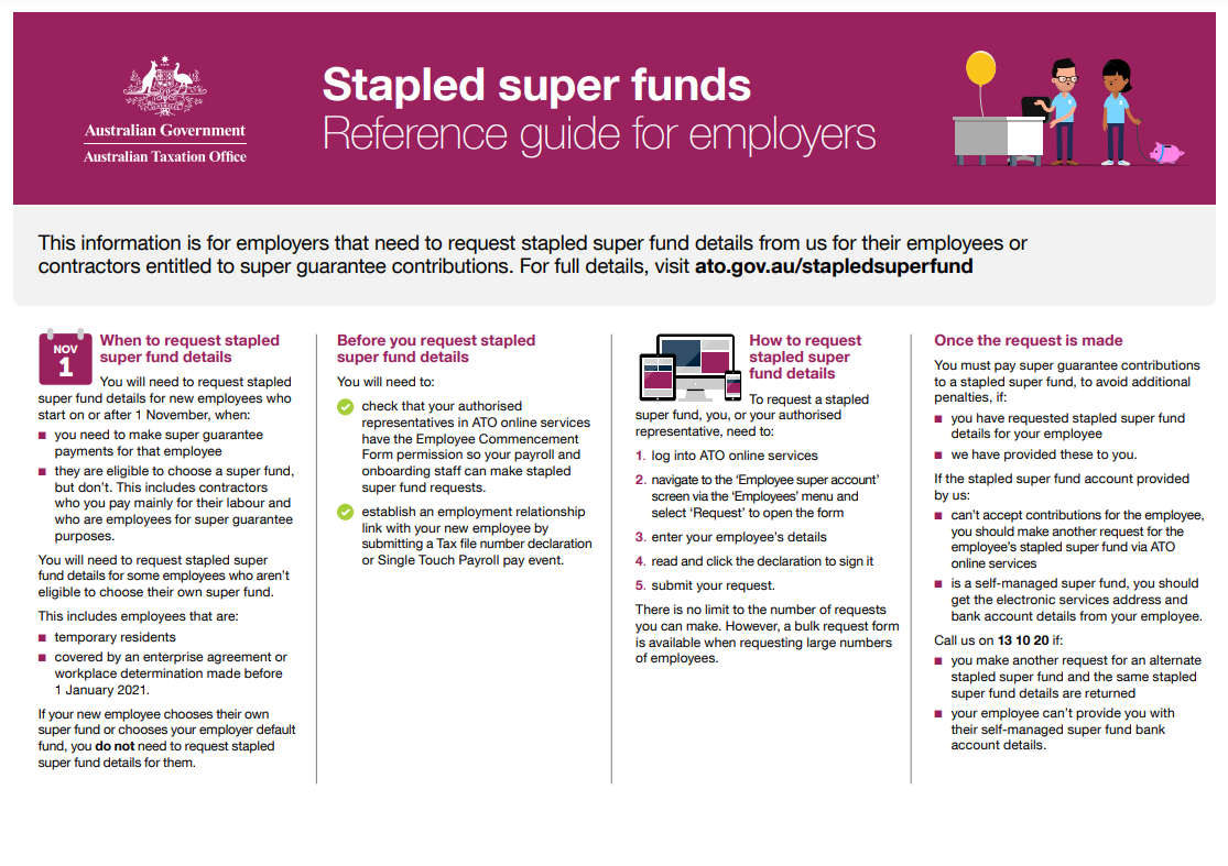 Stapled Super Funds — e-BAS Accounts